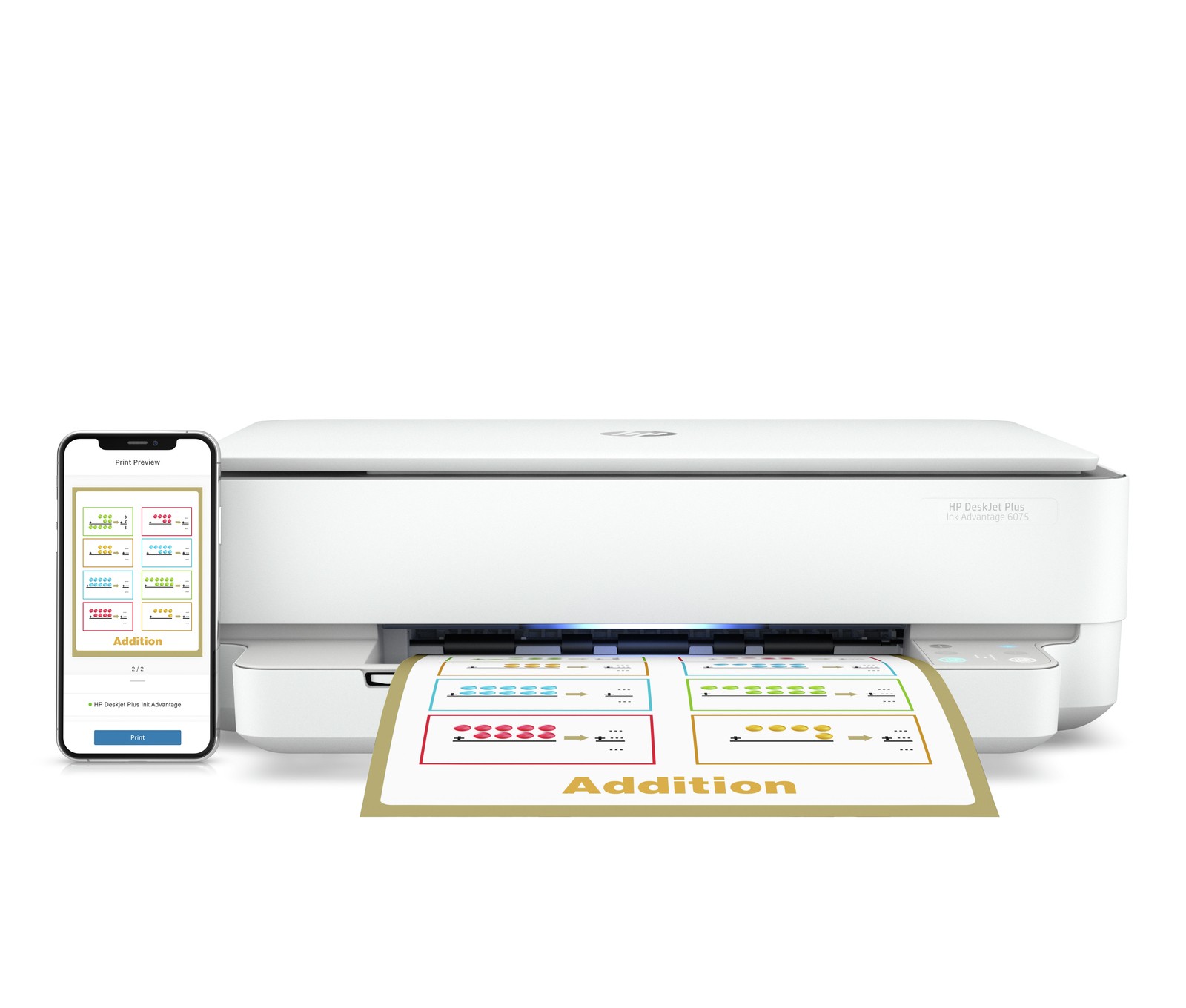 Drukarka atramentowa HP DeskJet Plus Ink Advantage 6075 (5SE22C) Drukarka atramentowa HP DeskJet Plus Ink Advantage 6075 (5SE22C)